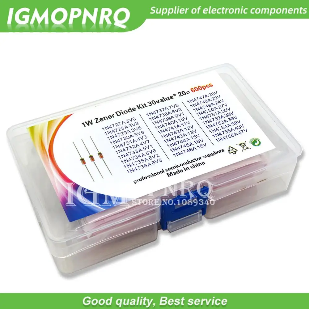 600pcs-3V-47V-Diode-Kit-1W-Zener-Voltage-Regulator-39V-30V-27V-24V-22V ...