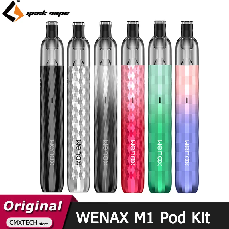 New-Color-GeekVape-Wenax-M1-Kit-800mAh-Battery-Vape-with-0-8ohm-Pod ...