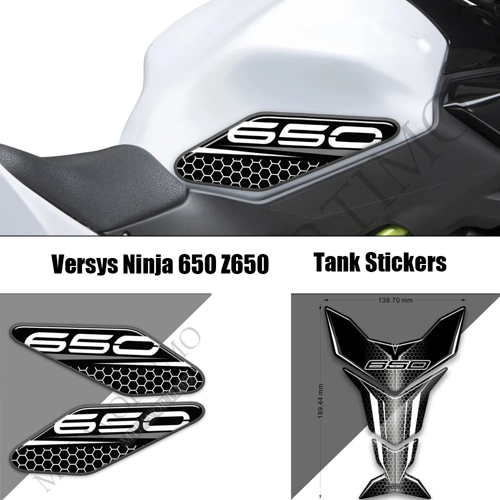 For-Kawasaki-Versys-Ninja-650-Motorcycle-Sticker-Fuel-Tank-Pad-Tank ...
