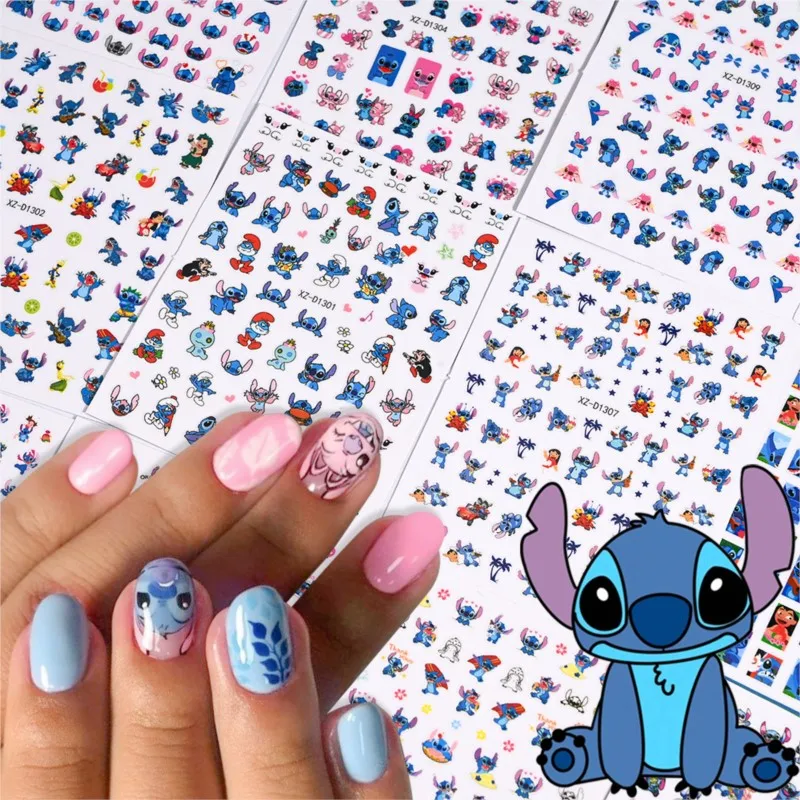 1pcs-Cartoon-Mini-Stitch-Angel-Nail-Stickers-Multiple-Expressions-Cute ...