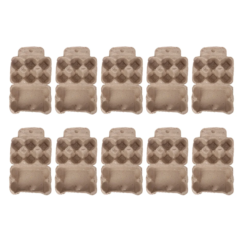 10pcs-Farm-Cardboard-Egg-Boxes-Egg-Flats-Box-Recyclable-Pulp-Egg ...