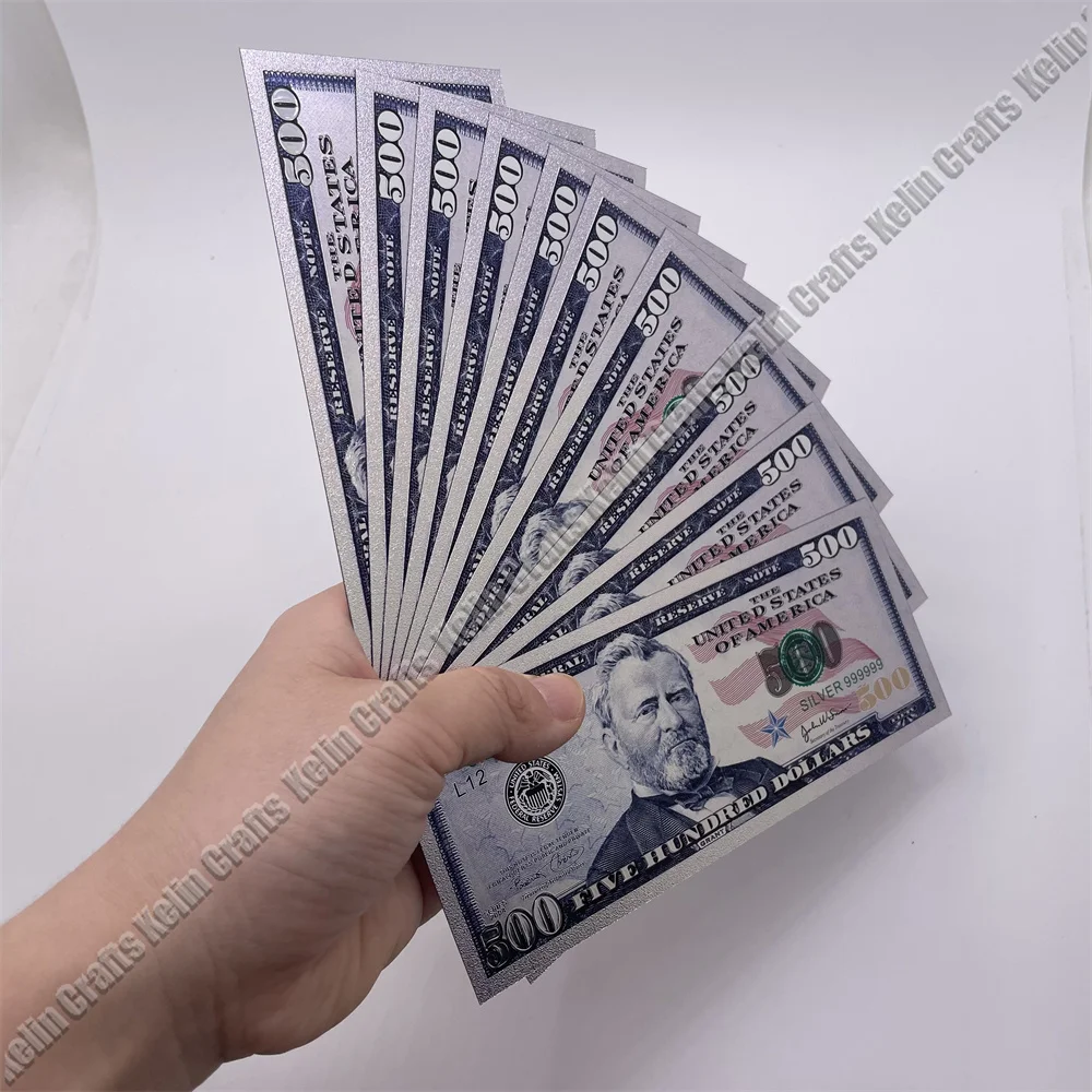 New-Products-America-Banknotes-500-Dollars-Silver-999-Banknote-USA ...