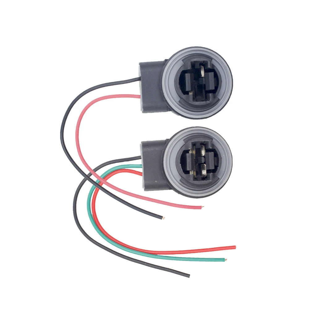 T25-P27W-3157-3057-3156-3155-Female-Socket-Car-Brake-Signal-LED-Lamp ...