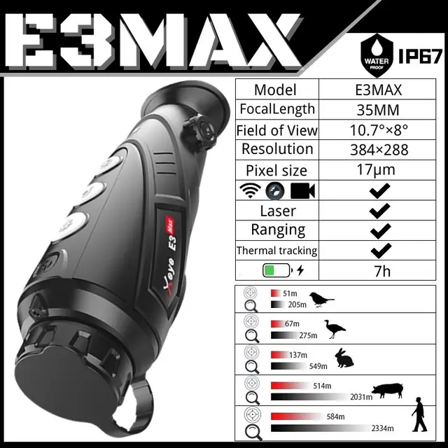 InfiRay Thermal Camera for Hunting Eye E3N Night Vision Outdoor Laser ...
