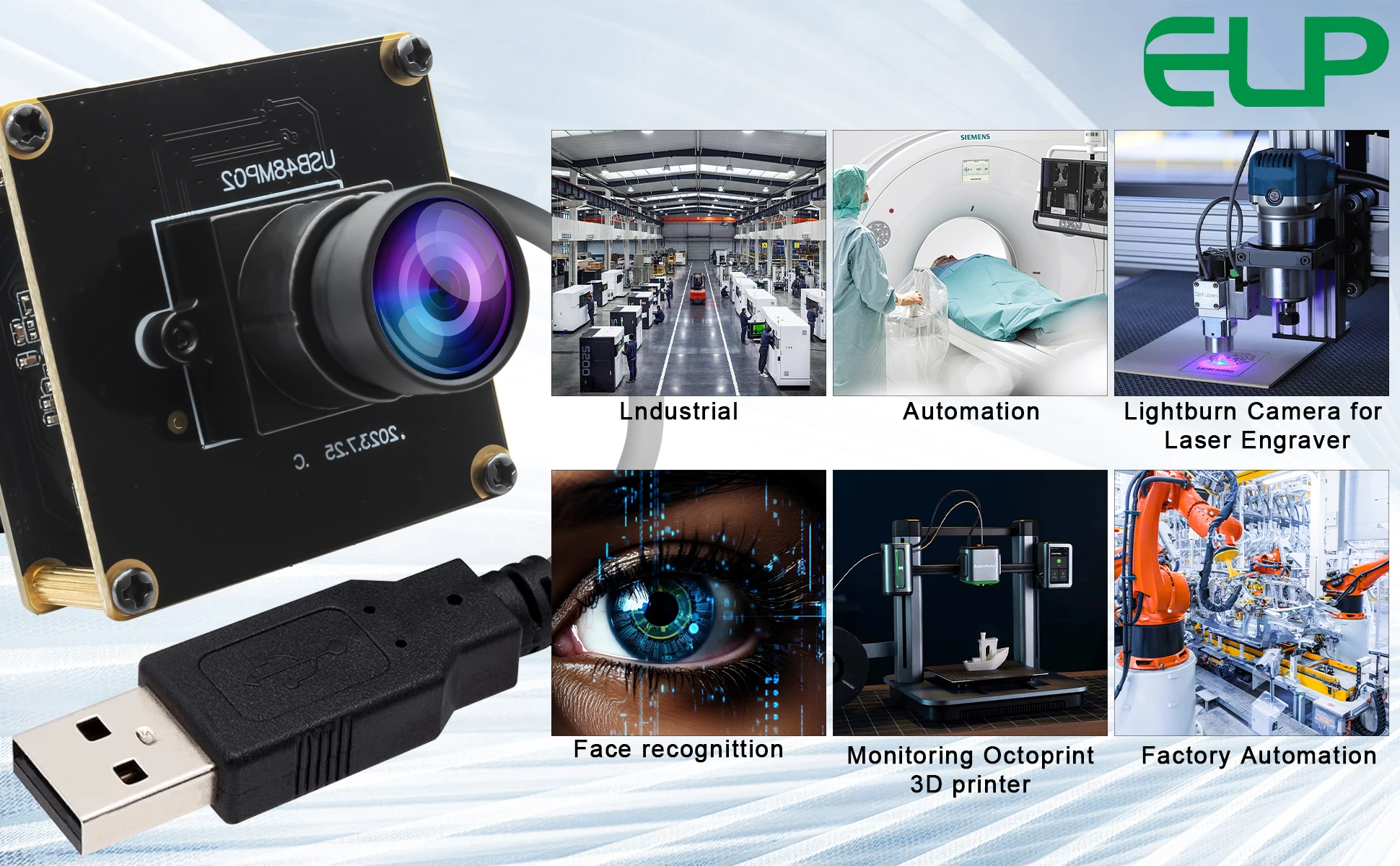 ELP 48mp USB Camera Module 30fps for Computer Wide Angle PC Camera Mini ...