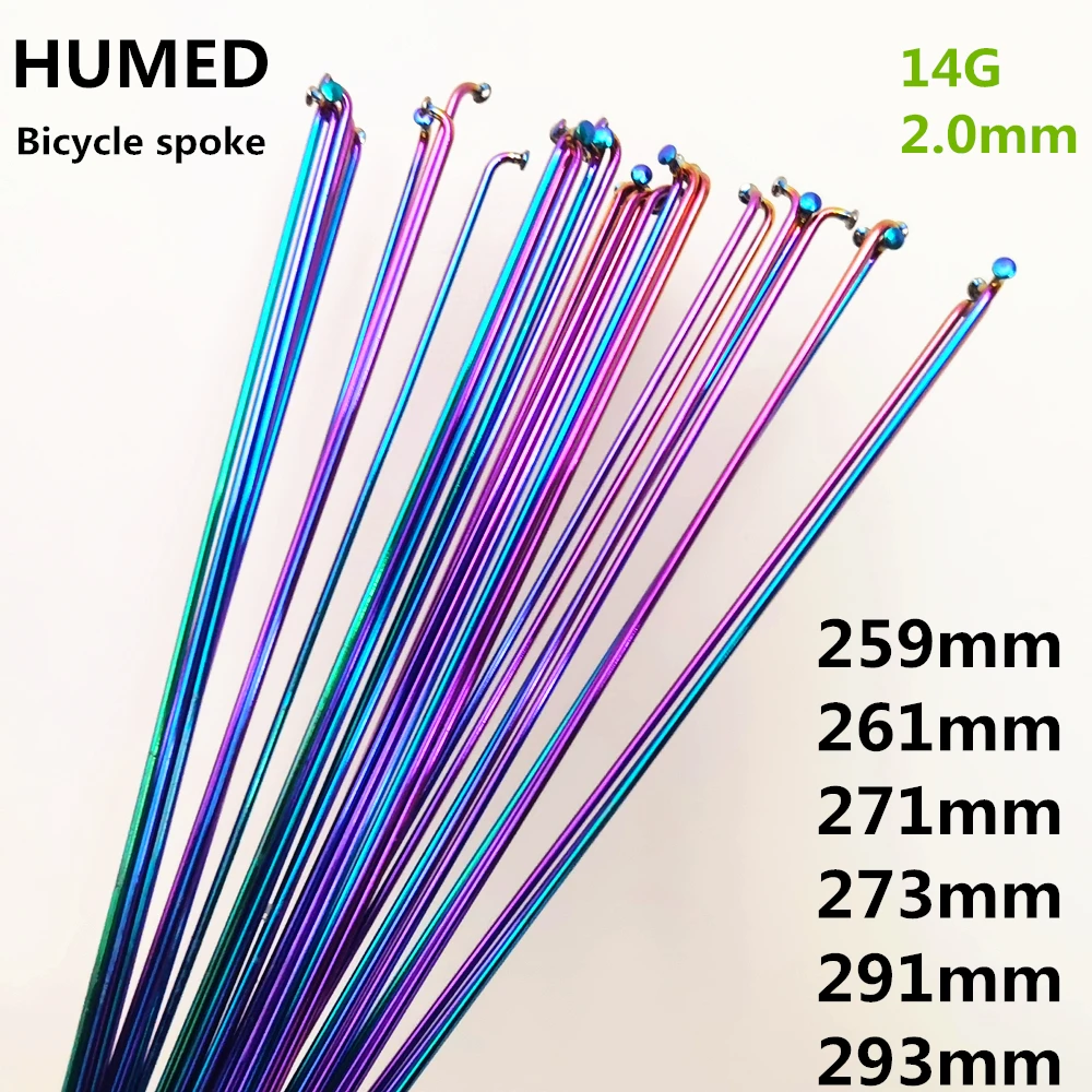 36pcs-lot-14G-2-0mm-304-steel-Bicycle-spoke-wire-vacuum-plating-rainbow ...