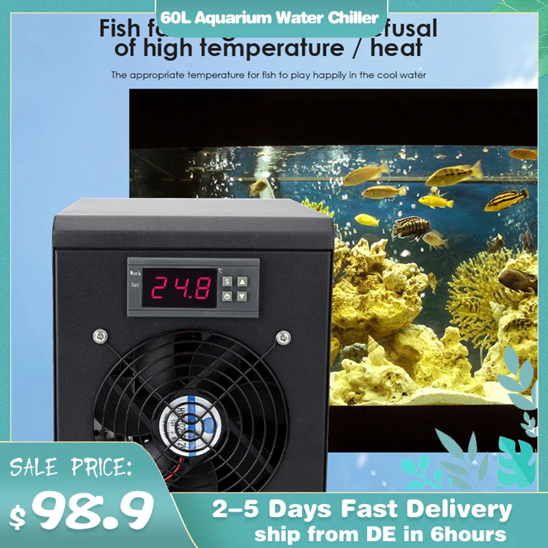 180W-Aquarium-Water-Chiller-60L-Fish-Tank-Cooler-Heater-System-10-40 ...