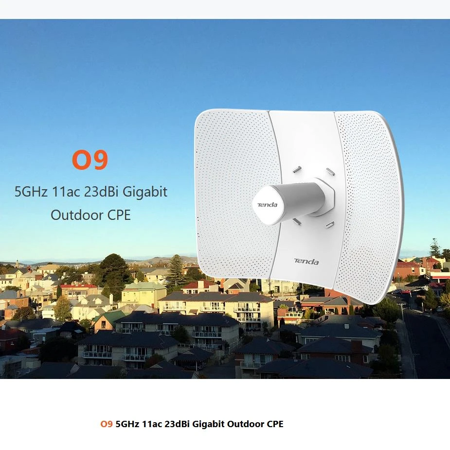 Tenda O9 Outdoor Access Point 5G Gigabit 23dB CPE & Basestation ...