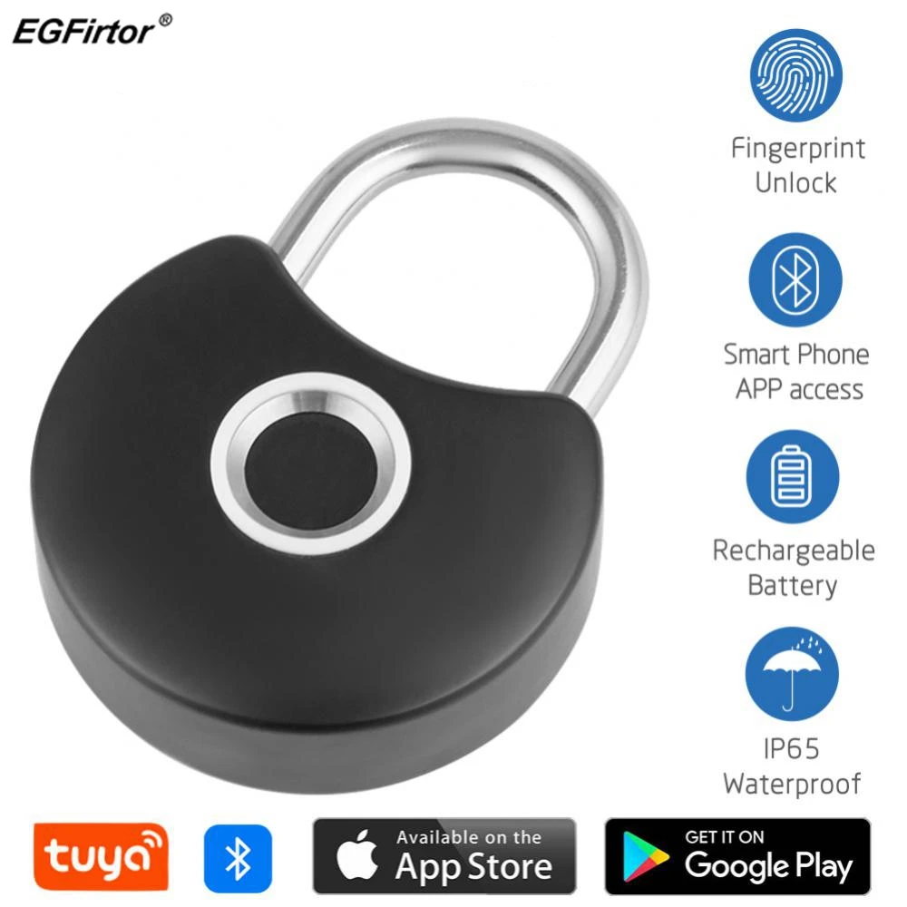 EGFirtor-candado-inteligente-con-Bluetooth-Mini-candado-biom-trico ...