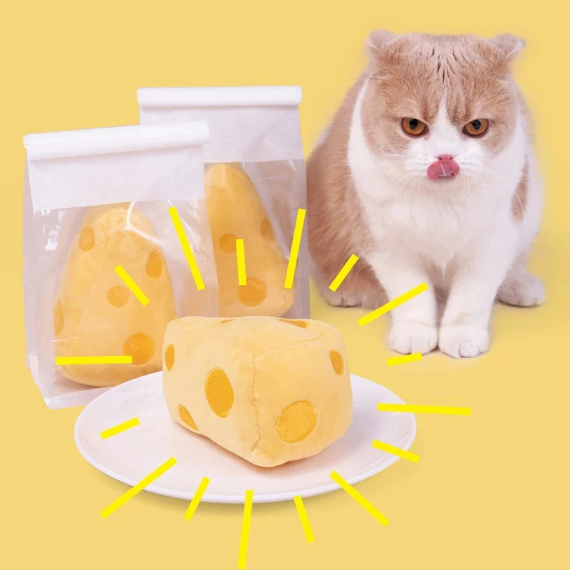 Food Cheese Authentic Cat Chew Toys Butter Funny Stuffed Dog Pet Teeth ...