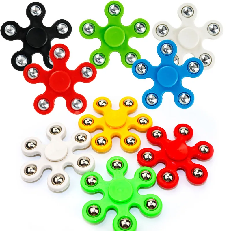 New Plus Fidget Spinner Toy Autism Mood Squeeze Decompression Anti ...