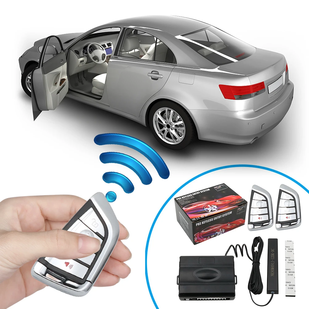 Car-Alarm-Remote-Control-PKE-Engine-Start-Alarm-System-Remote-Engine ...