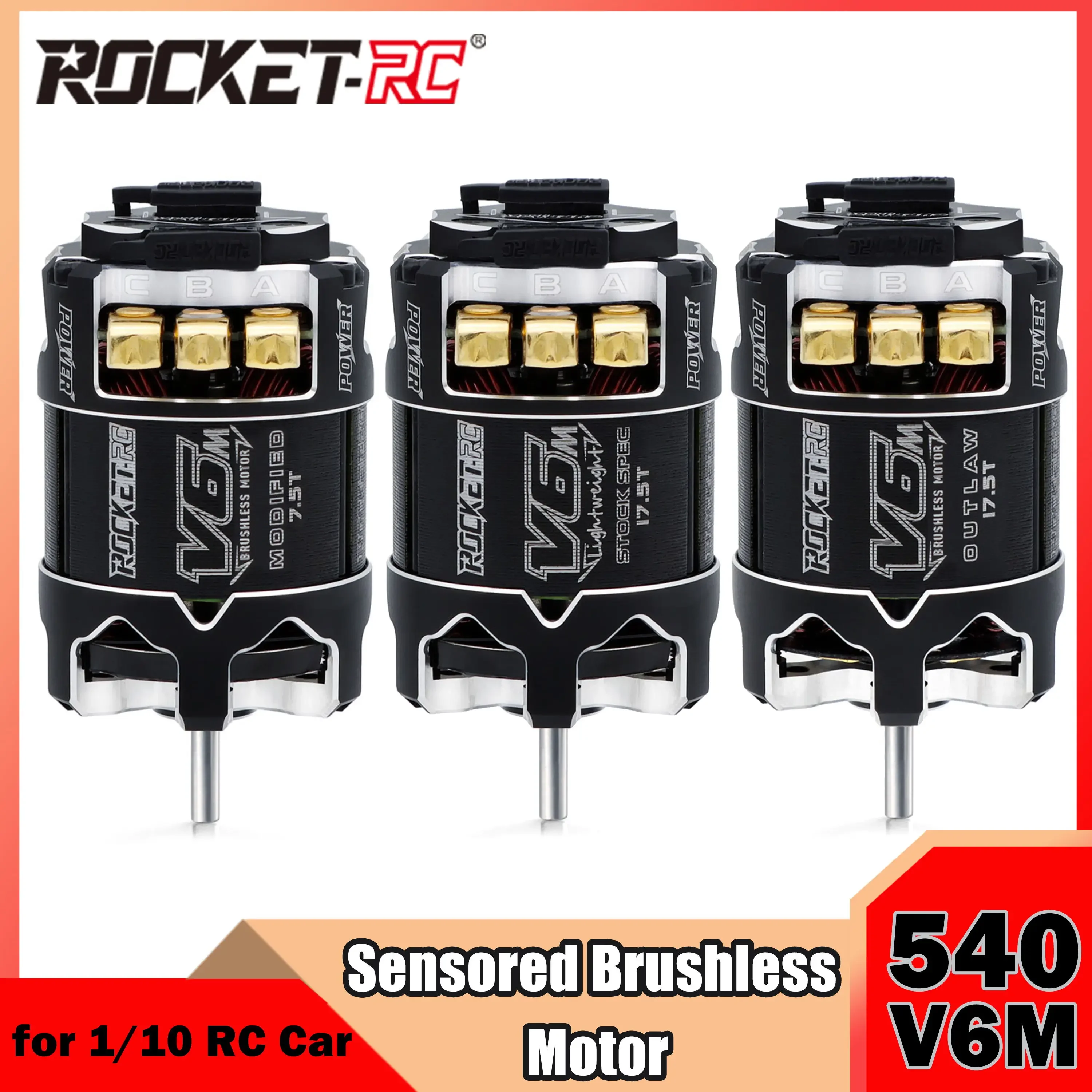 SURPASS HOBBY ROCKET 540 V6M Sensored Brushless Motor High Conductivity ...