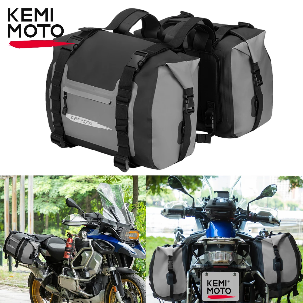 For BMW R1200GS Motorcycle Saddlebag Back Seat Luggage Side Bags ...