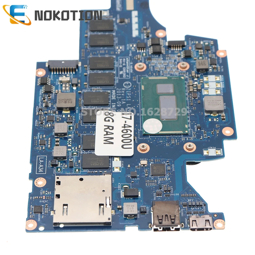 04X6417 00HT193 ZIPS1 LA-A341P MAIN BOARD For Lenovo Yoga S1 Laptop ...