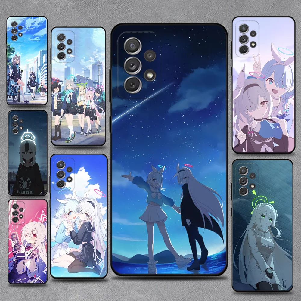 Blue A-Archive Phone Case For Samsung S25,S24,S21,S22,S23,S30,Ultra,S20 ...