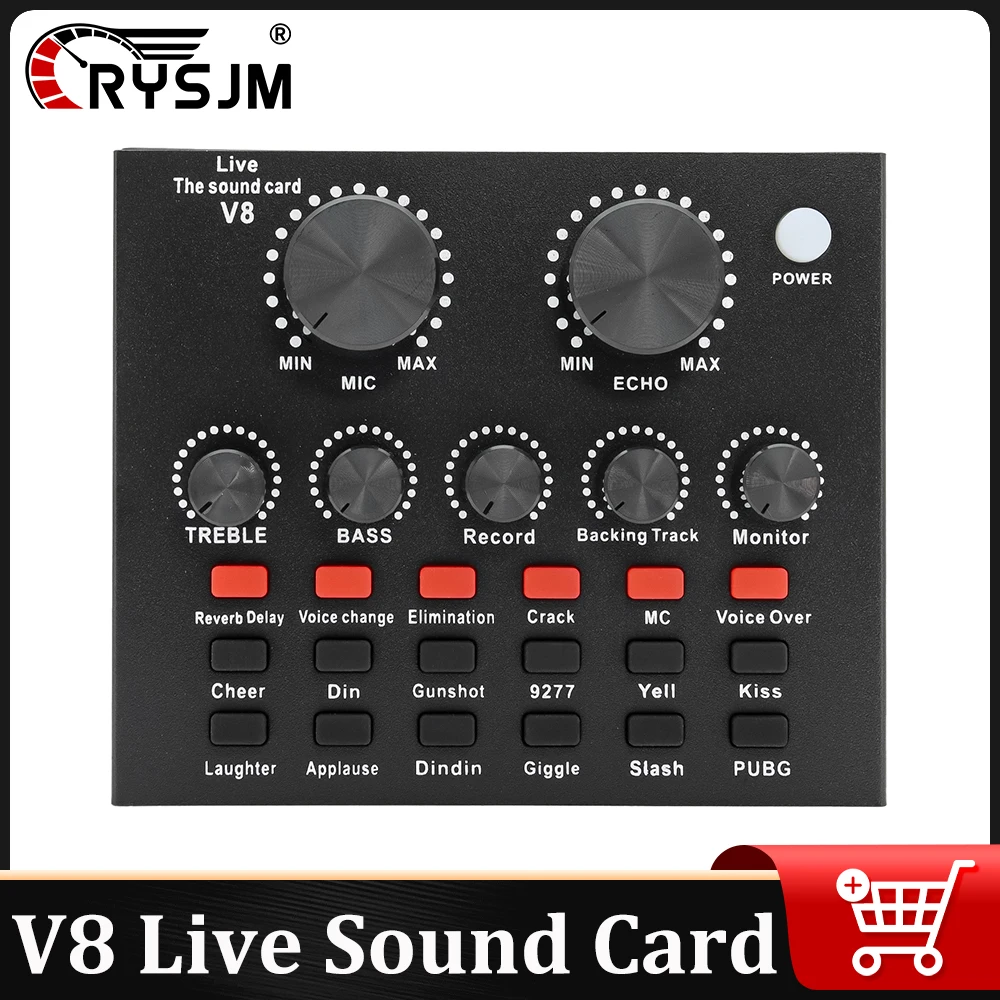 English Version Live Sound Card DJ Controller Equipment Sound Cards ...