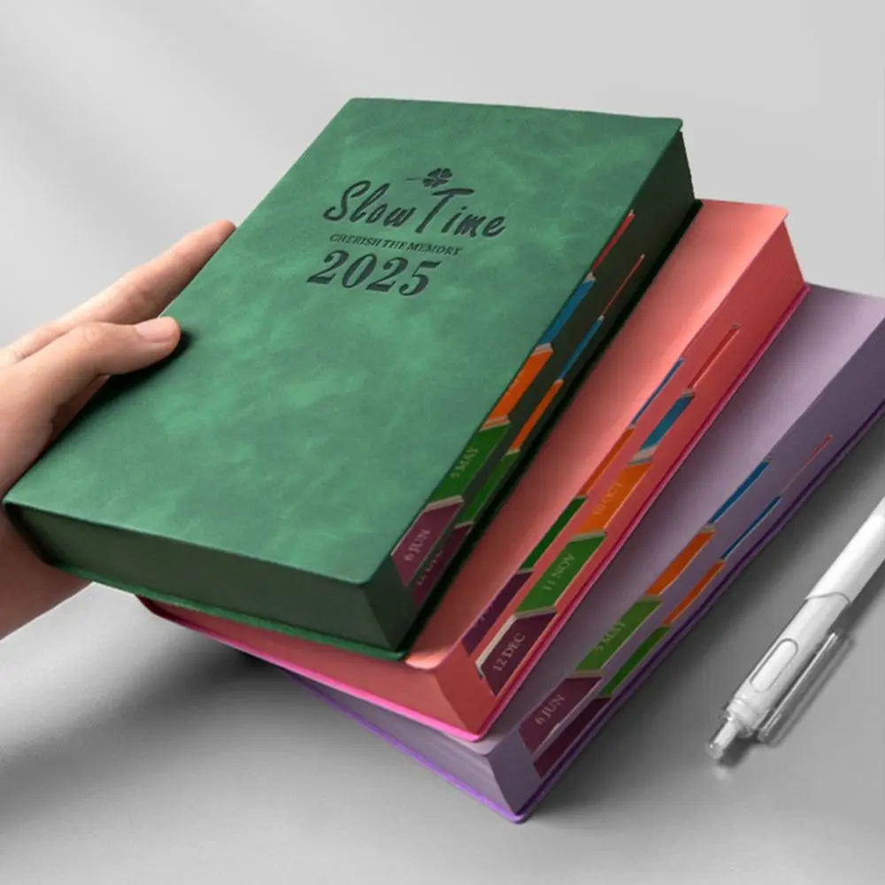 2025 Calendar Book Business Notepad Study Notebook Time Management Plan ...