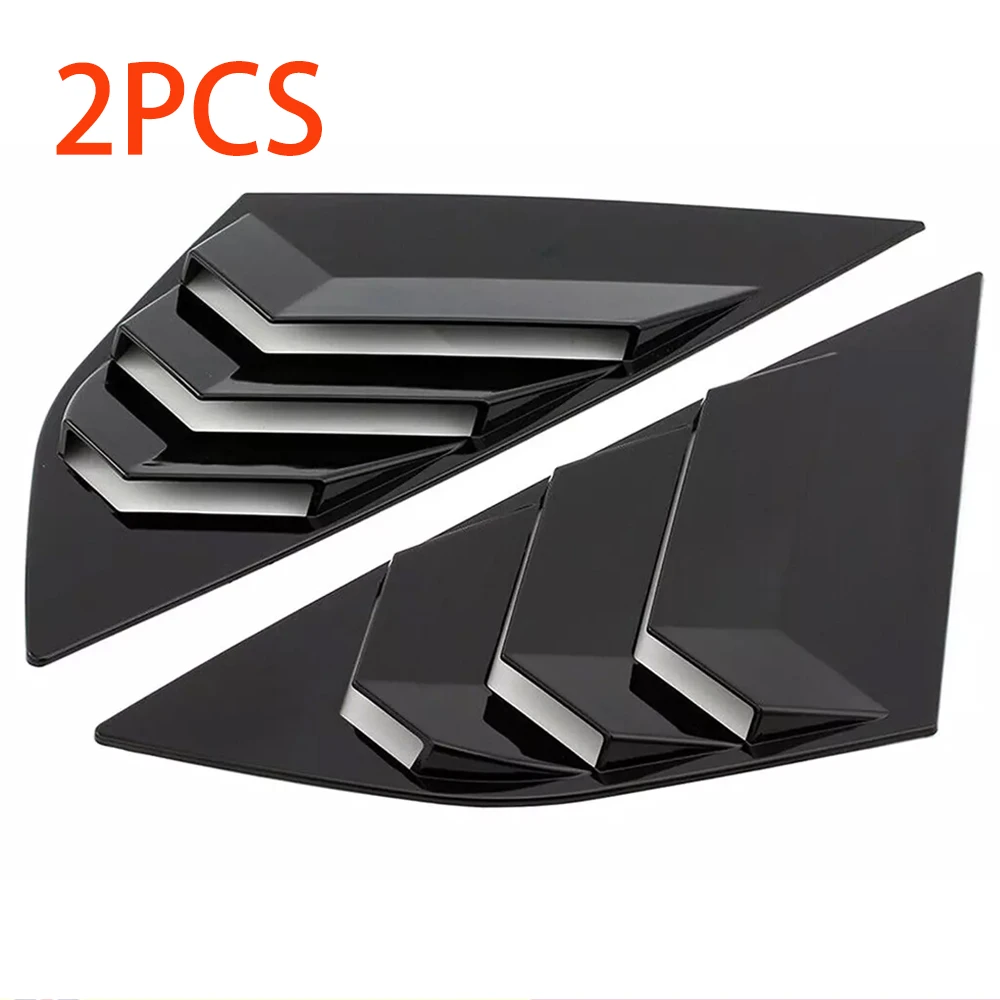 2PCS Rear Window Louvers Car Vent Side Tuyere Louvers Vent For Ford ...