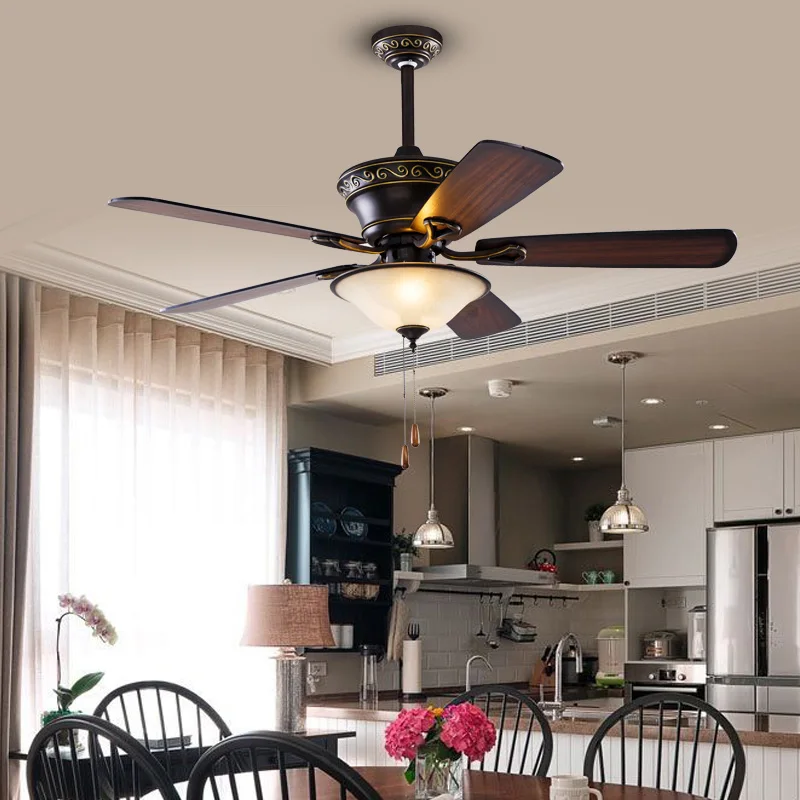 Retro-Ceiling-Fan-Light-42-52-Inch-Hanging-Fans-Lamp-with-Pull-Switch ...