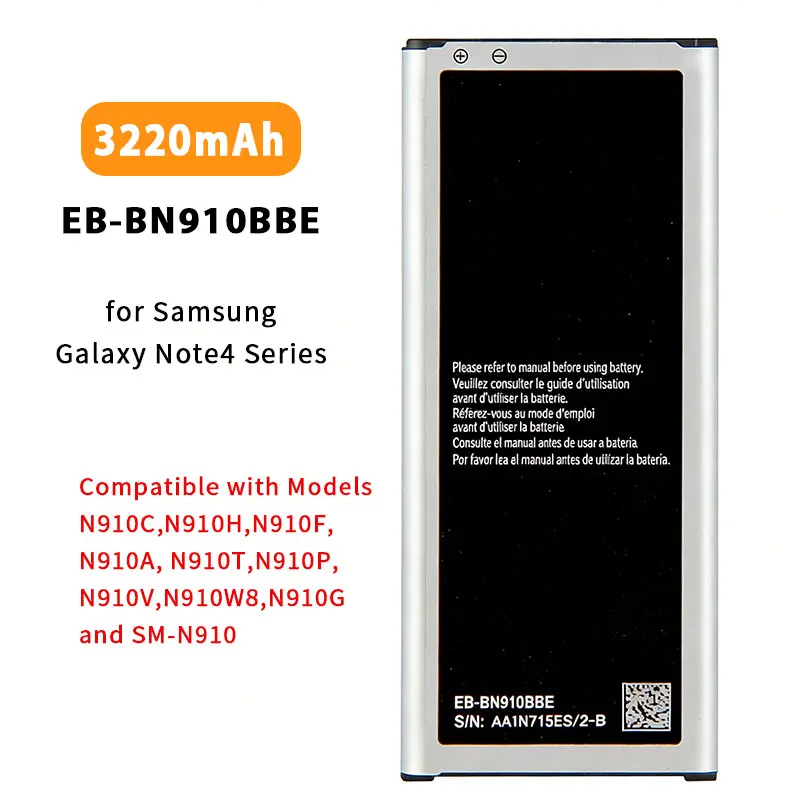 EB-BN910BBE Battery for Samsung Galaxy Note 4 N910C N910F N910H N910A ...