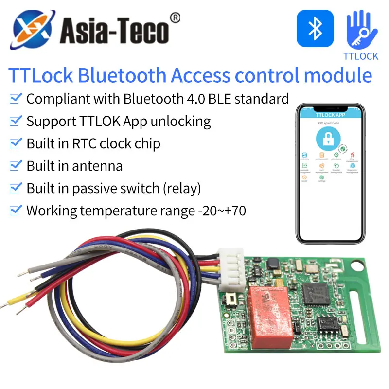 TTLOCK-Bluetooth-Lock-Unlock-Module-Door-Access-Control-System-App ...