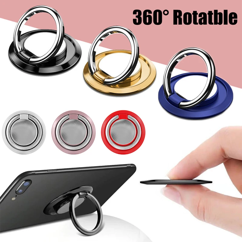 Magnetic Phone Finger Ring Holder Universal Luxury Rotatable Mobile ...