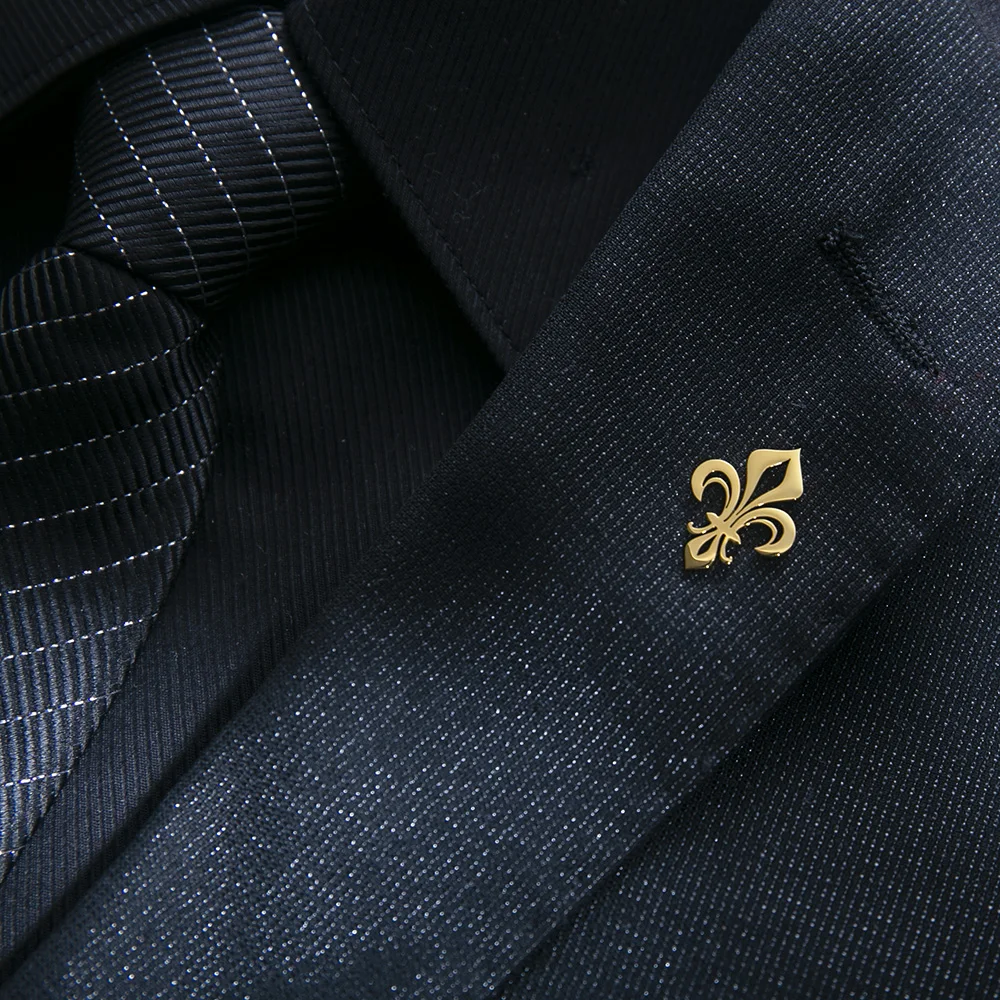 Tangula Classic Christian Holy Lily Flower Brooch Stainless Steel Men ...