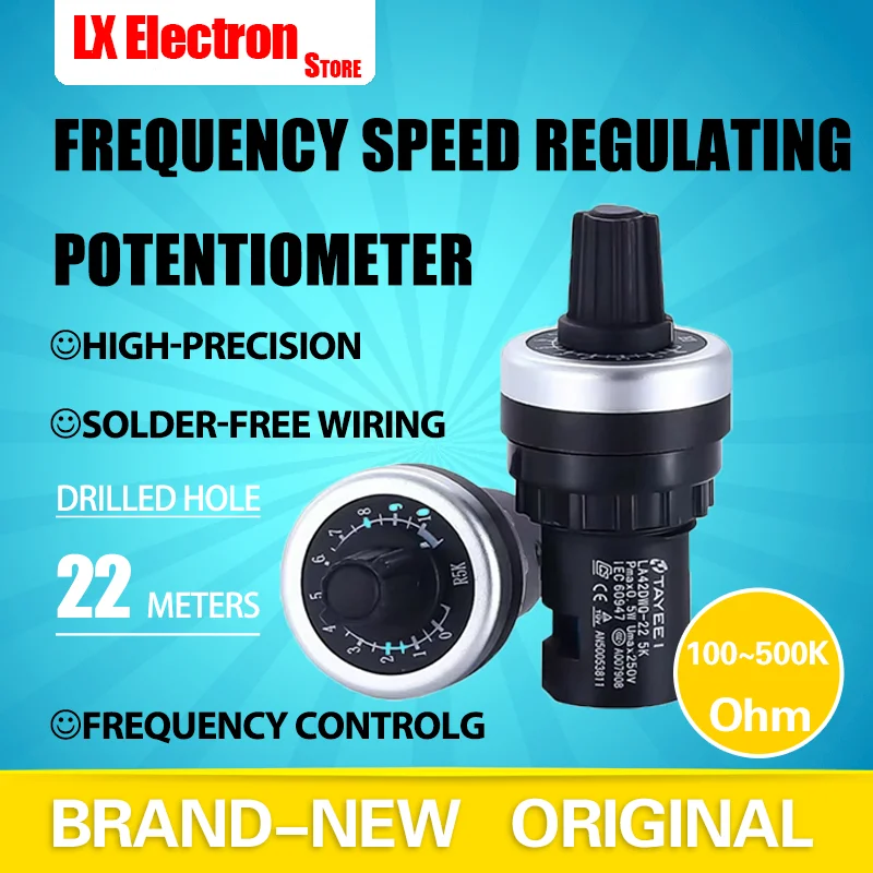 Frequency Speed Regulator, Regulating Potentiometer, 1PC, 100, 2K, 5K ...