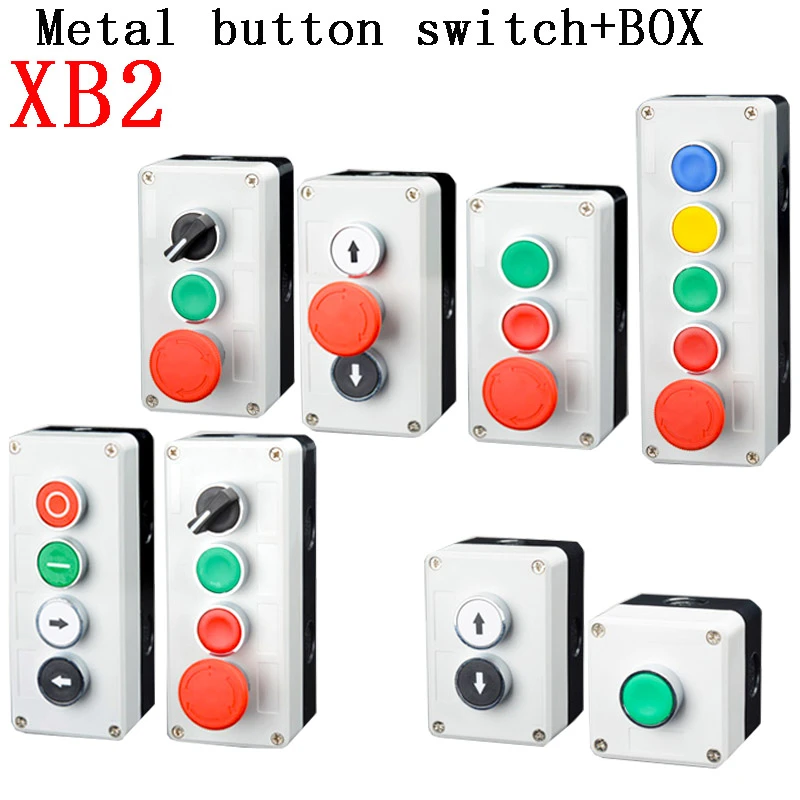 New Xb2 Metal Button Switch Control Box Start Stop Industrial ...