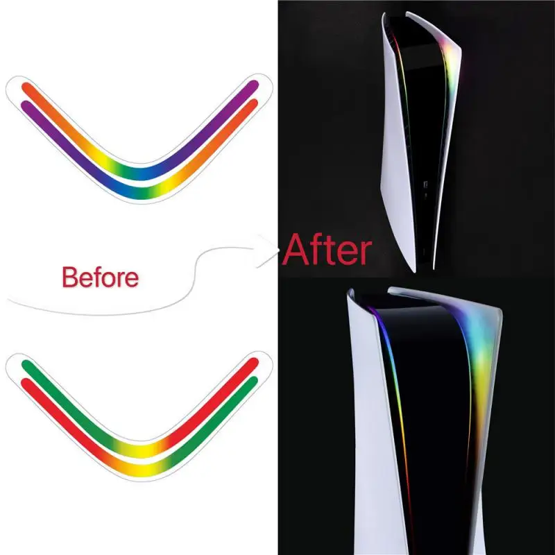 For-PS5-Host-Light-Bar-Rainbow-Gradient-Sticker-For-Playstation-5 ...