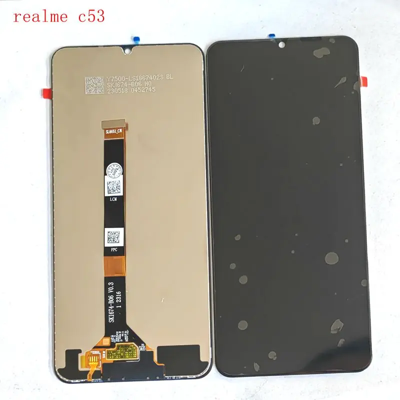 For Realme c53 LCD Screen Display Touch Screen Digitizer Full Parts RMX3760