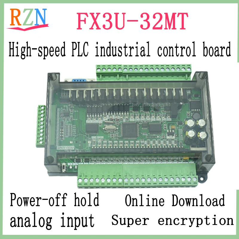 Plc-Industrial-Control-Board-Fx3u-32mt-SimpleBoard-Programmable-Analog ...