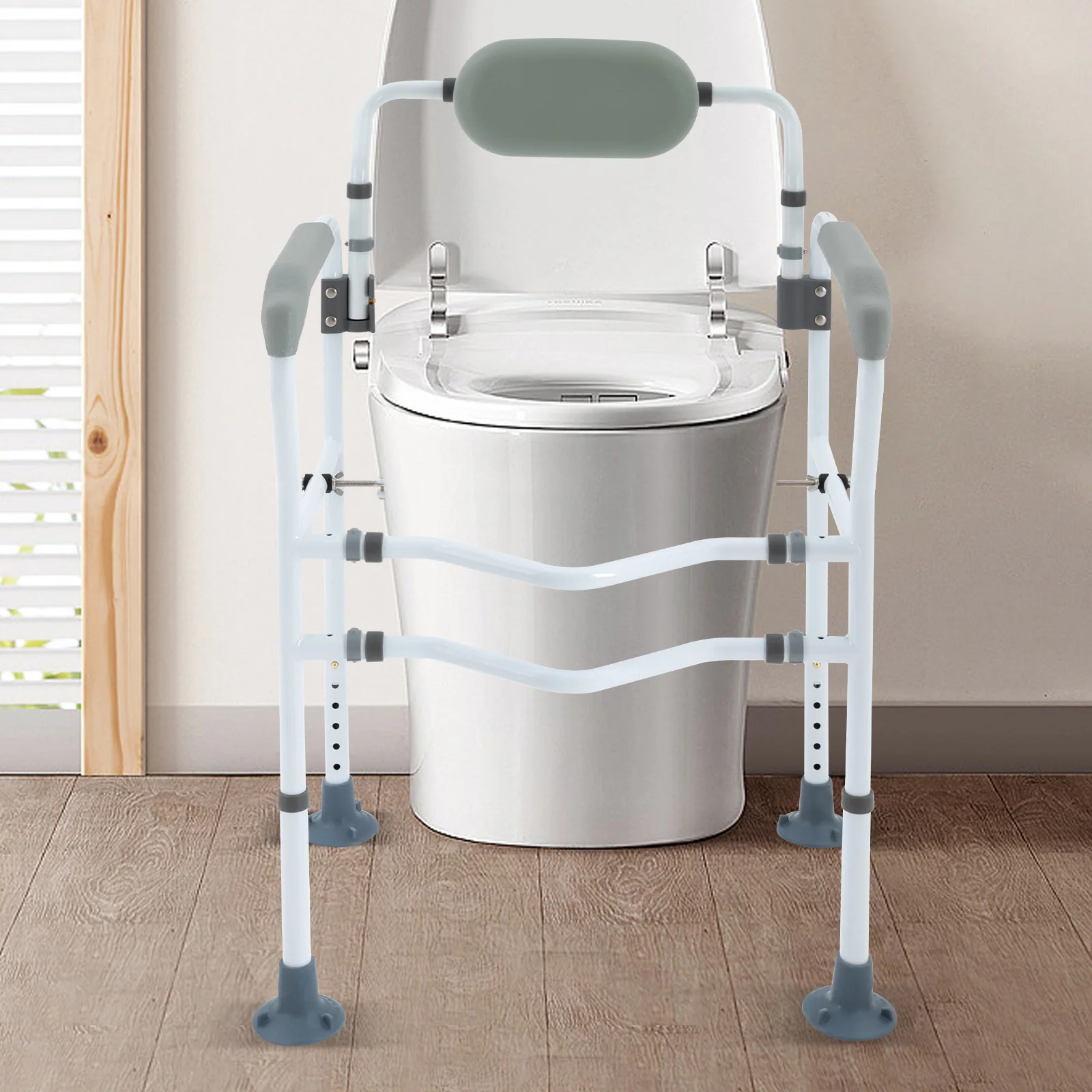 Adjustable Toilet Frame Handicap Medical Assist Toilet Support Safety ...