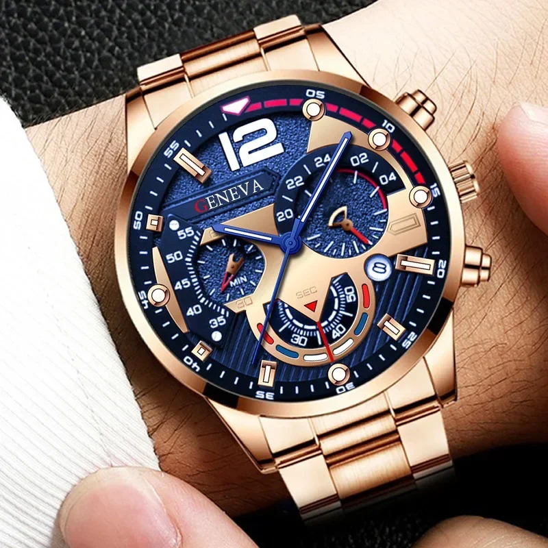 Montre-Homme-Fashion-Mens-Sports-Watches-Luxury-Steel-Quartz-Watch-Mens ...