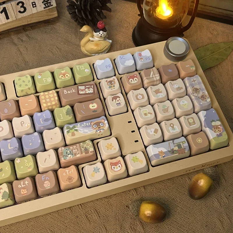 Animal-Crossing-Keycaps-Mao-Moa-Keycaps-142-Keys-Customized-Cute ...