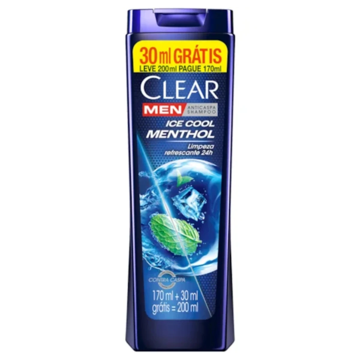Shampoo Clear Men Anticaspa Ice Cool Menthol 200ml Original - Shampoo ...