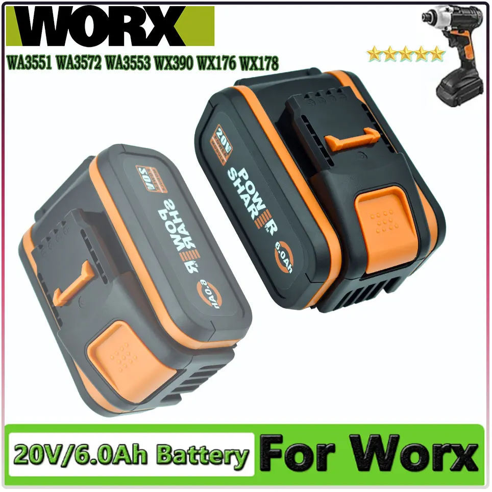 Original-Worx-20V-6-0Ah-Lithium-battery-Rechargeable-WA3553-WA3553-1 ...