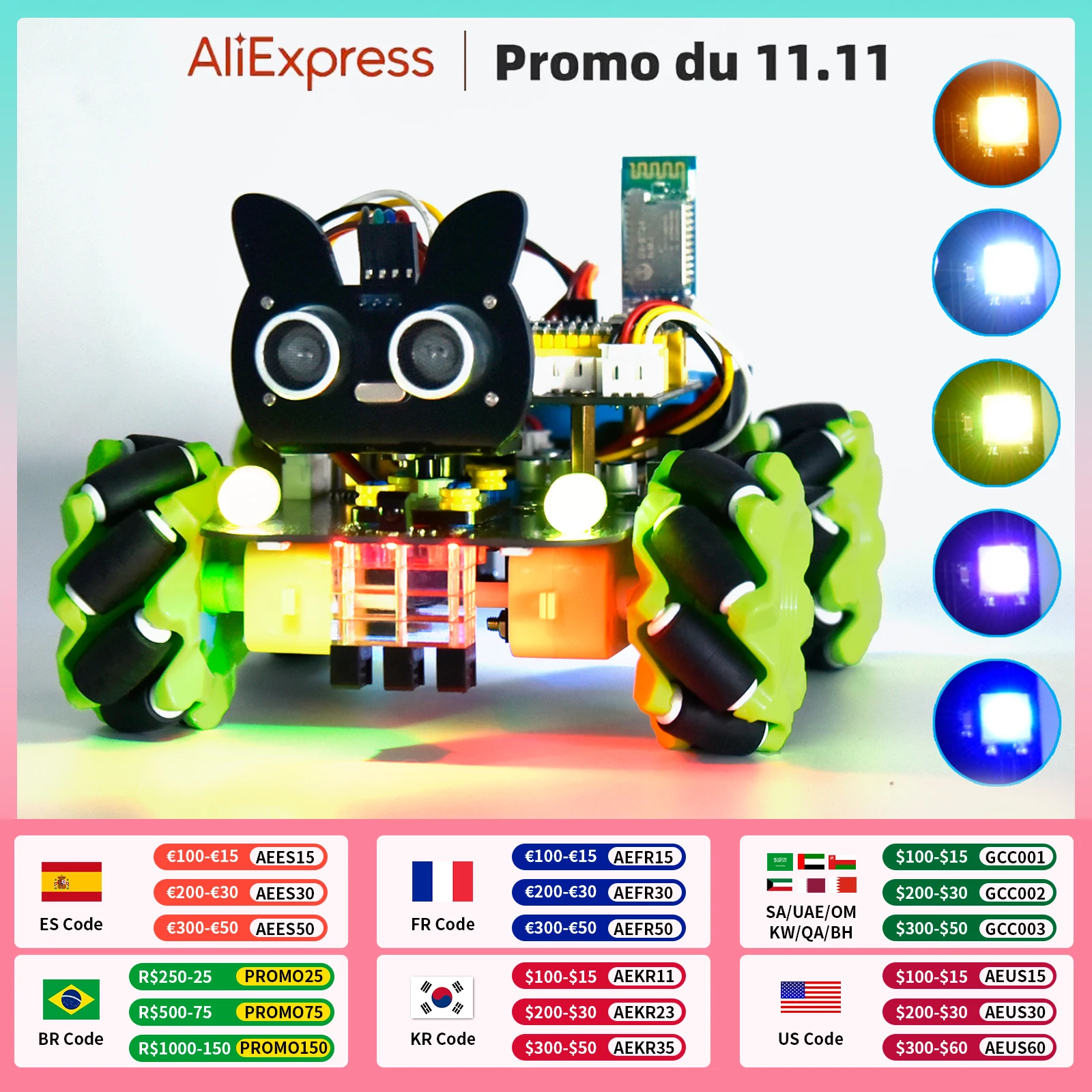 Keyestudio-4WD-Raspberry-Pi-PICO-Robot-for-Raspberry-Pi-Pico-Programming-STEM-Robotics-Kit ...