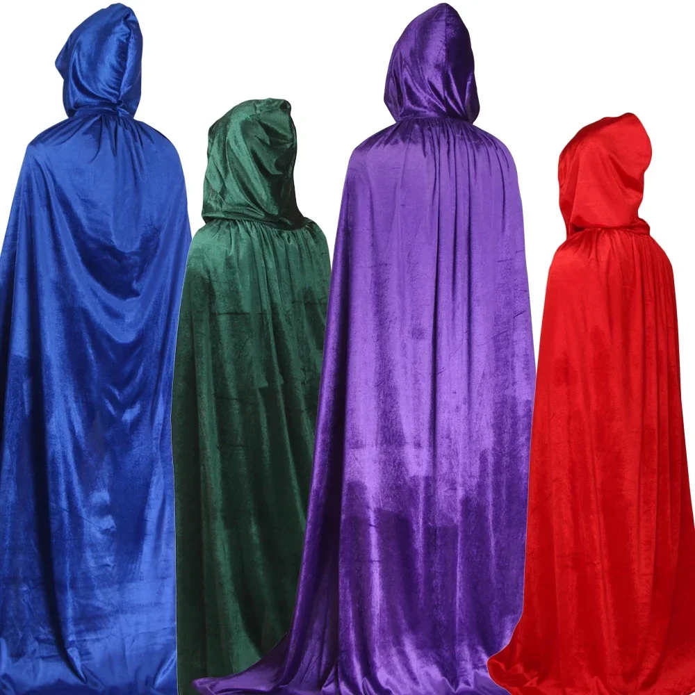 Adult-Hooded-Cape-Children-s-Medieval-Costume-Vampire-Halloween ...
