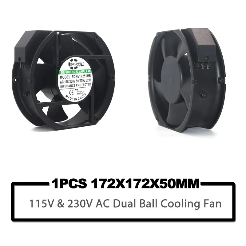 AXIAL-EC-fan-1751-115V-120V-230V-AC-172mm-x-150mm-x-51mm-High-Speed ...