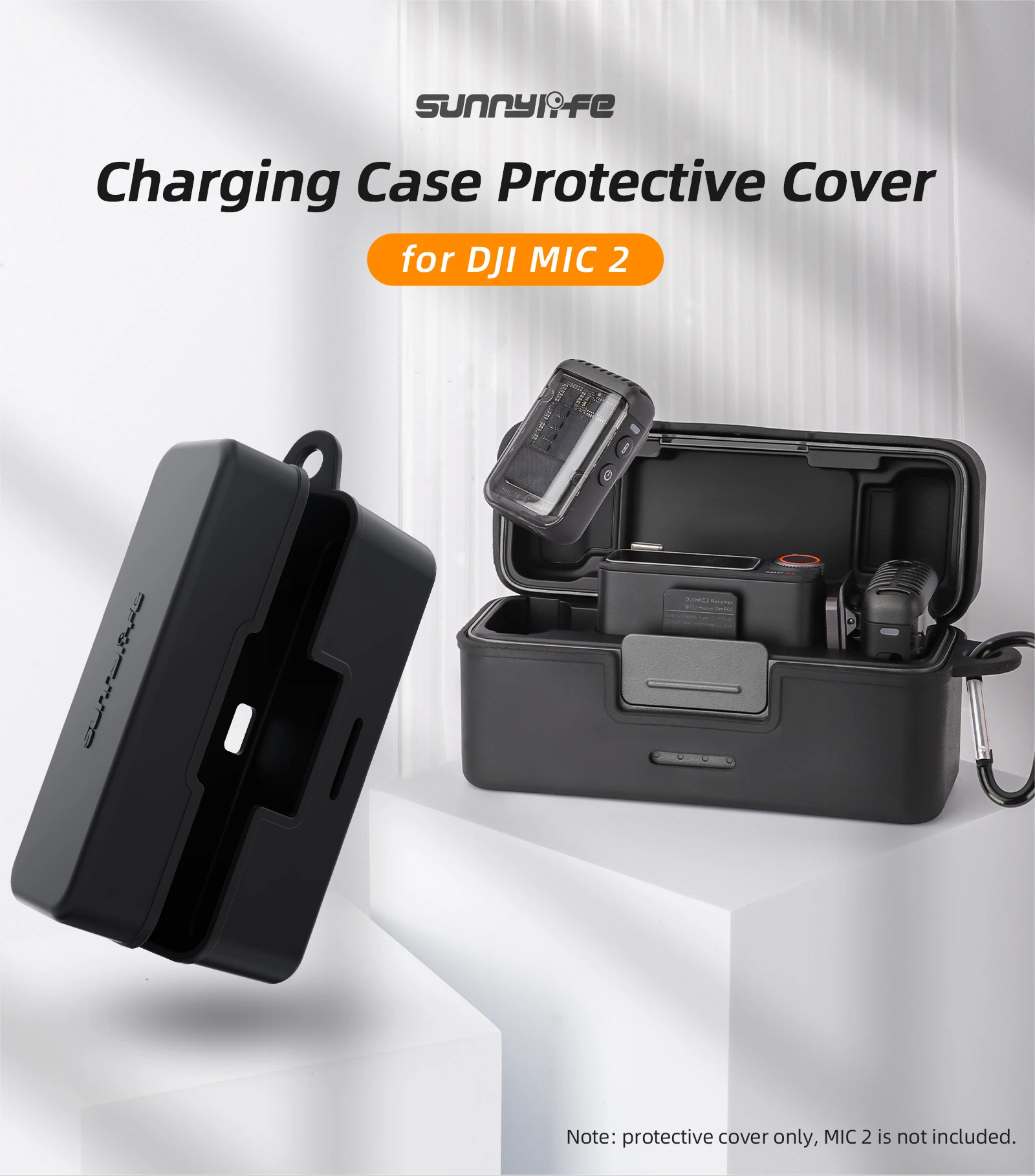 Charging-Case-Protective-Cover-for-DJI-Mic-2-Charger-Hub-Soft-Rubber ...