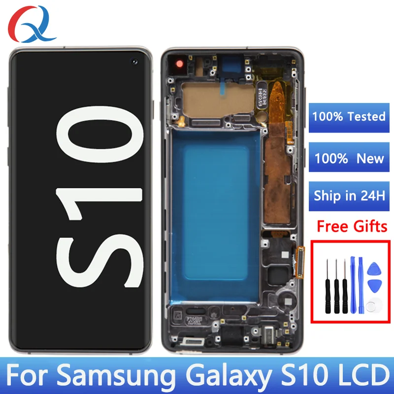 SM S10 Mobile Phone Lcds for galaxy S10 display pantalla for samsung ...