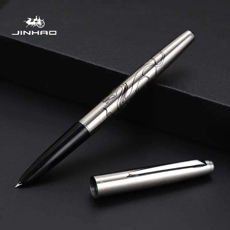 JINHAO 911 All Steel Fountain Pen Classic Body Financial Tip 0.38mm ...