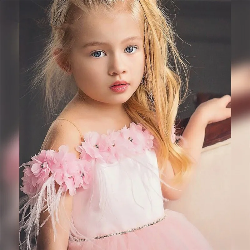 Lovely Ball Gown Flower Girl Dress For Wedding Party Gown High Low