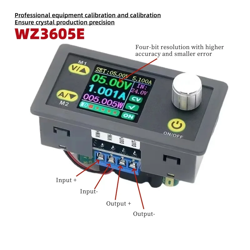 WZ3605E DC DC 벅 부스트 컨버터 CC CV 36V 5A 전원 모듈 조정 가능한 규제 실험실 전원 공급 장치 전압계 ...