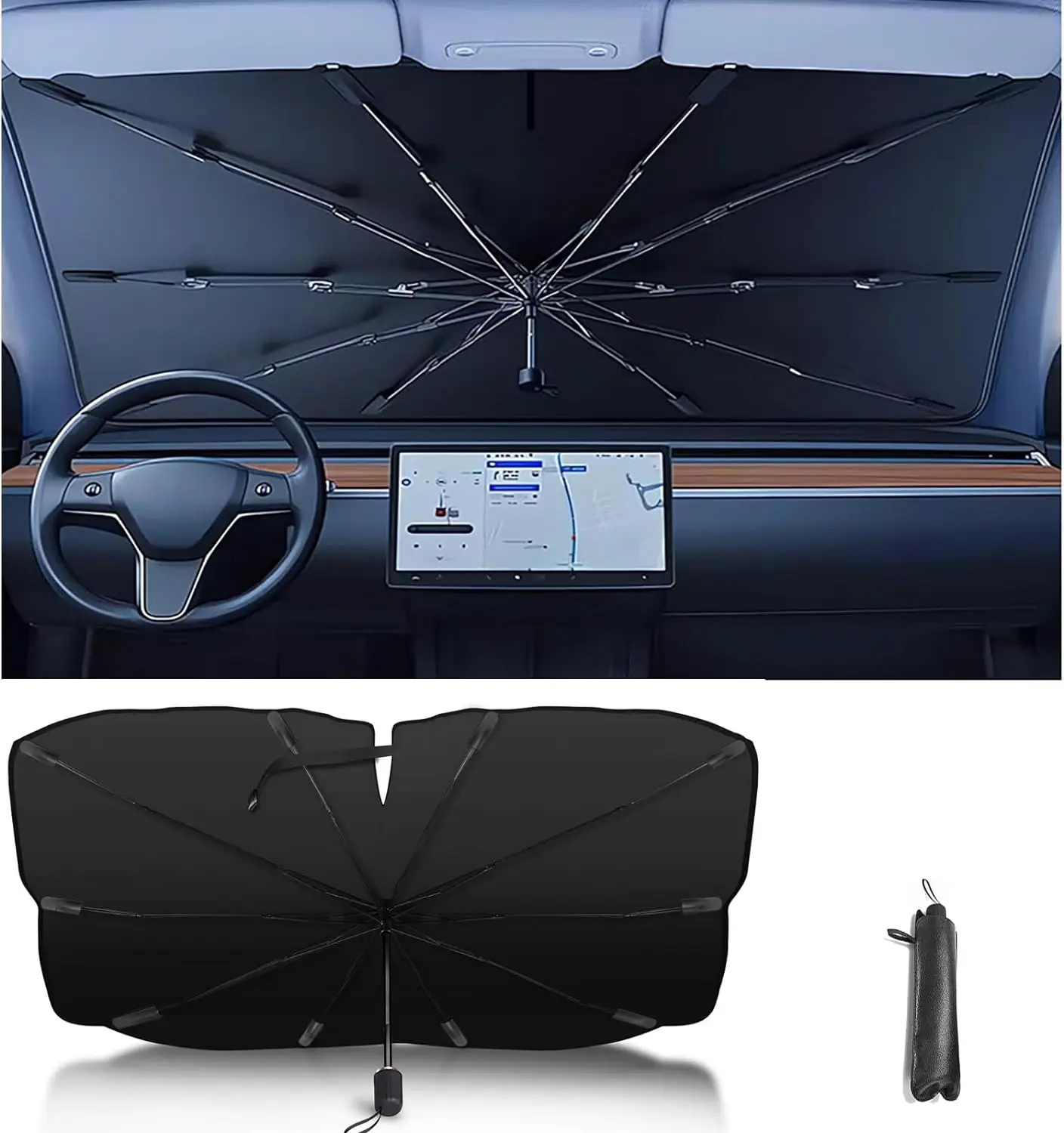 Parasole-per-auto-ombrellone-parasole-anteriore-parasole-pieghevole ...