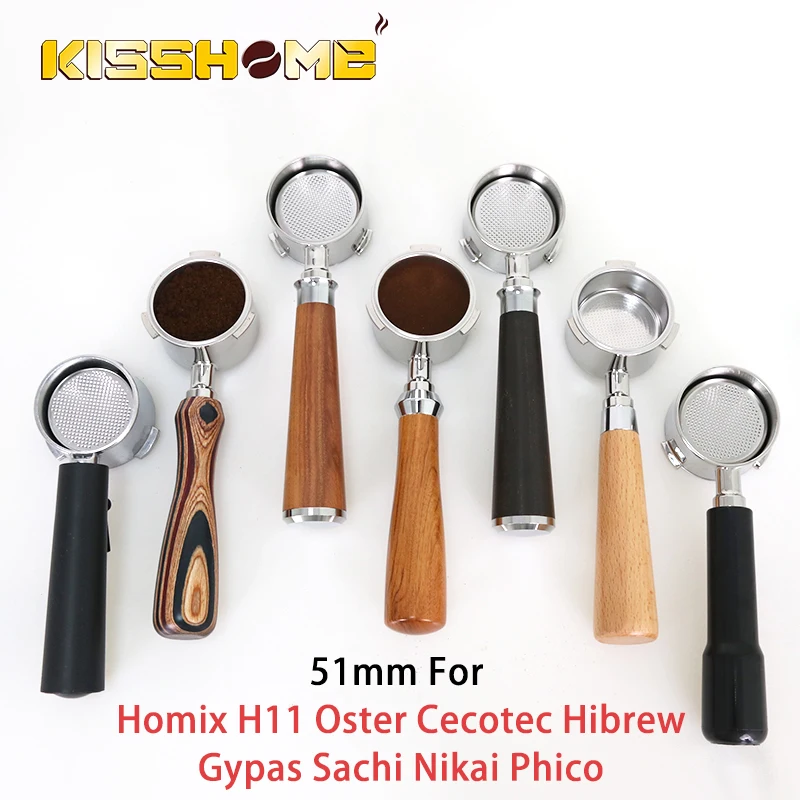 Coffee-Bottomless-Portafilter-51mm-For-Homix-H11-Oster-Cecotec-Hibrew ...