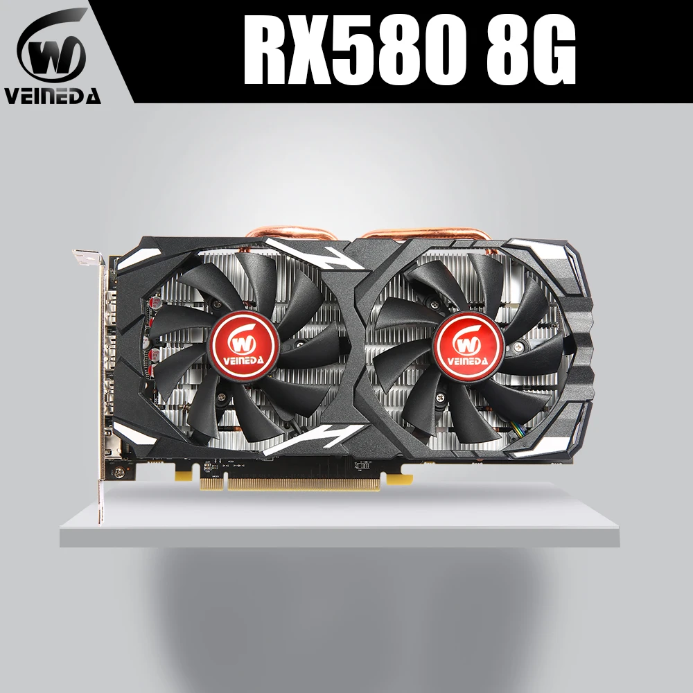 Veineda Rx 580 8gb Graphics Cards Rx580 8gb 2048sp Video Gpu Gaming ...