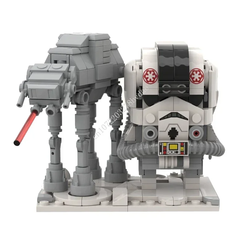 350PCS-MOC-Famous-Movie-Characters-ATAT-Driver-Brickheadz-Building ...